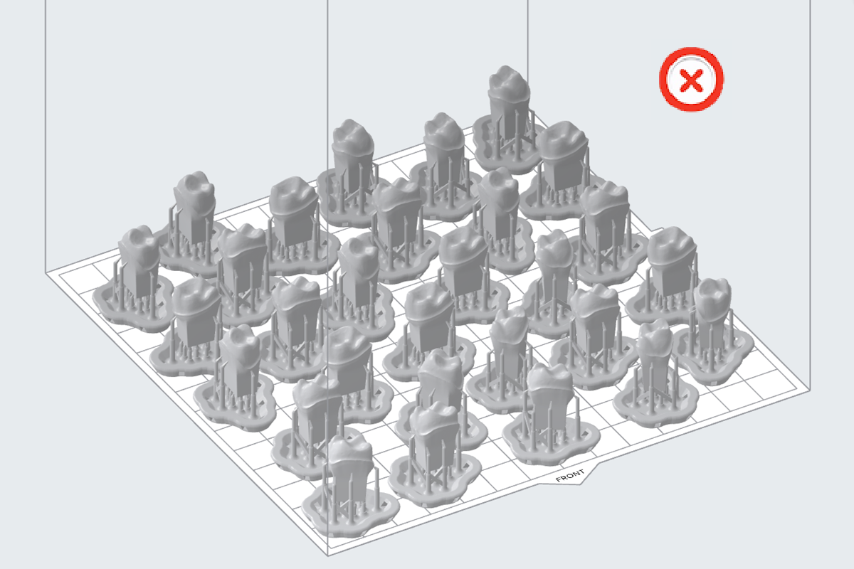 Automatic layout settings for SLA printing